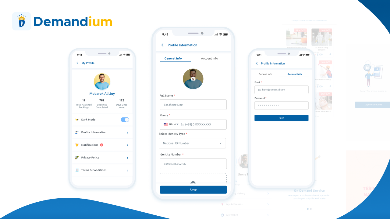 Demandium - Service Man App by sixamtech | CodeCanyon